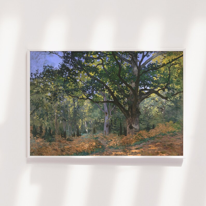 Claude Monet - the Bodmer Oak / Fontainebleau Forest (1865) - Classic ...