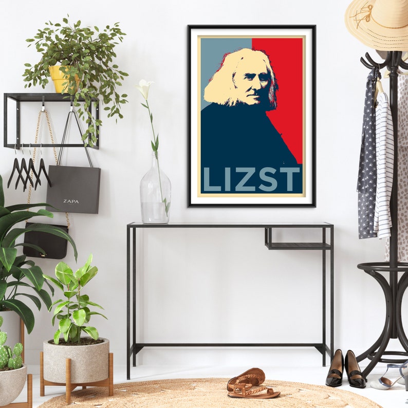 Franz Liszt Original Art Print - Photo Poster Gift Home Wall Art Décor ...