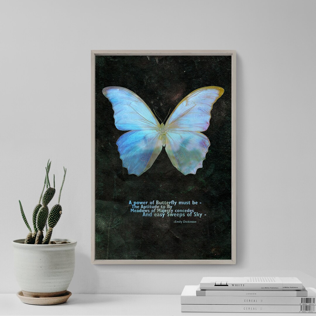 Butterfly Motivational Quote Poster 2 "a Power of Butterfly Must Be ...