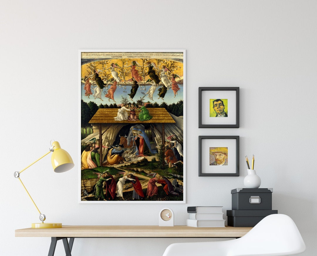 Sandro Botticelli - Mystic Nativity (1501) - Reproduction of a Classic ...