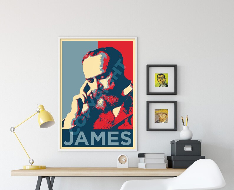 William James Original Art Print Photo Poster Gift Home Wall - Etsy