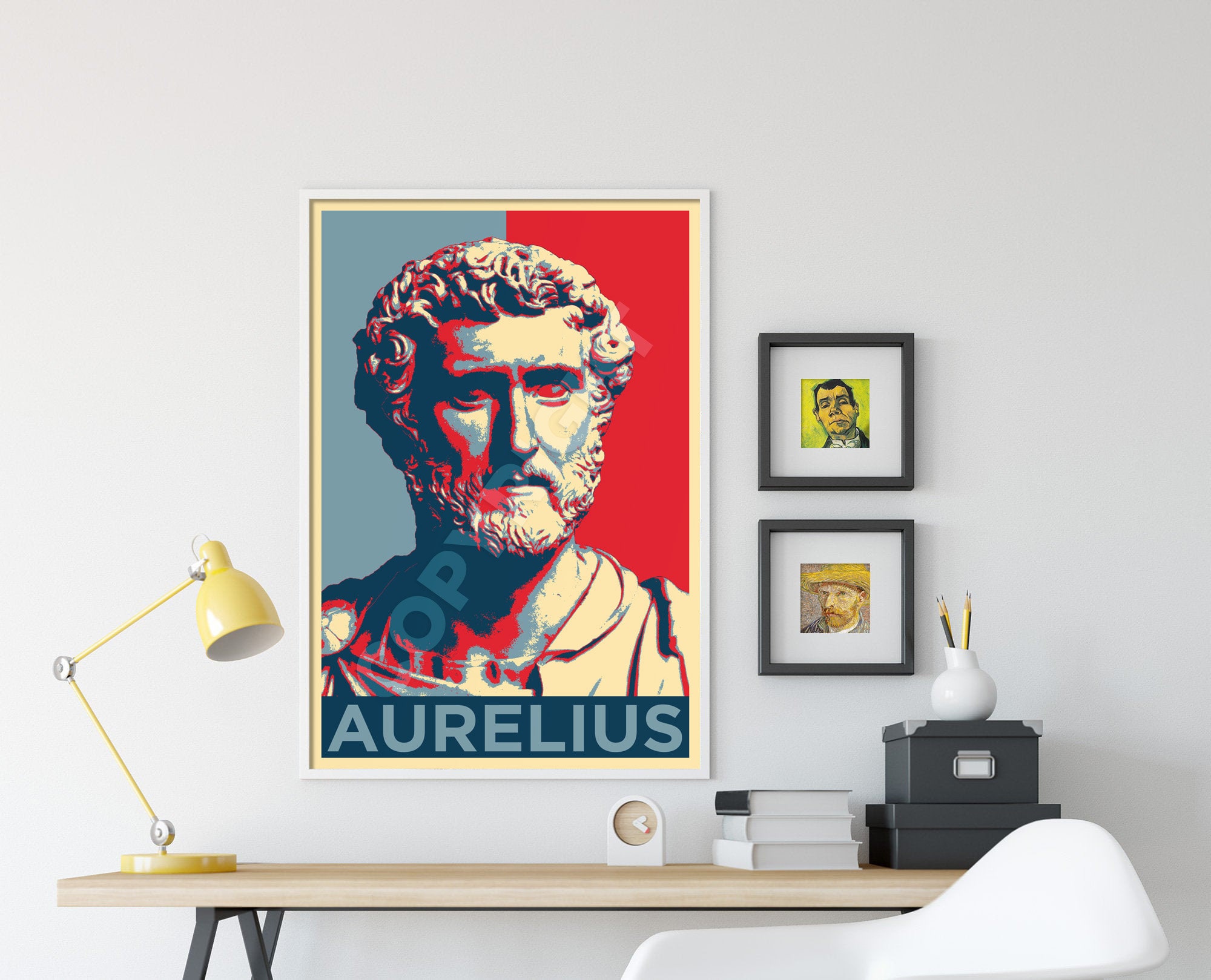 Marcus Aurelius Original Art Print - Photo Poster Gift Home Wall Decor ...