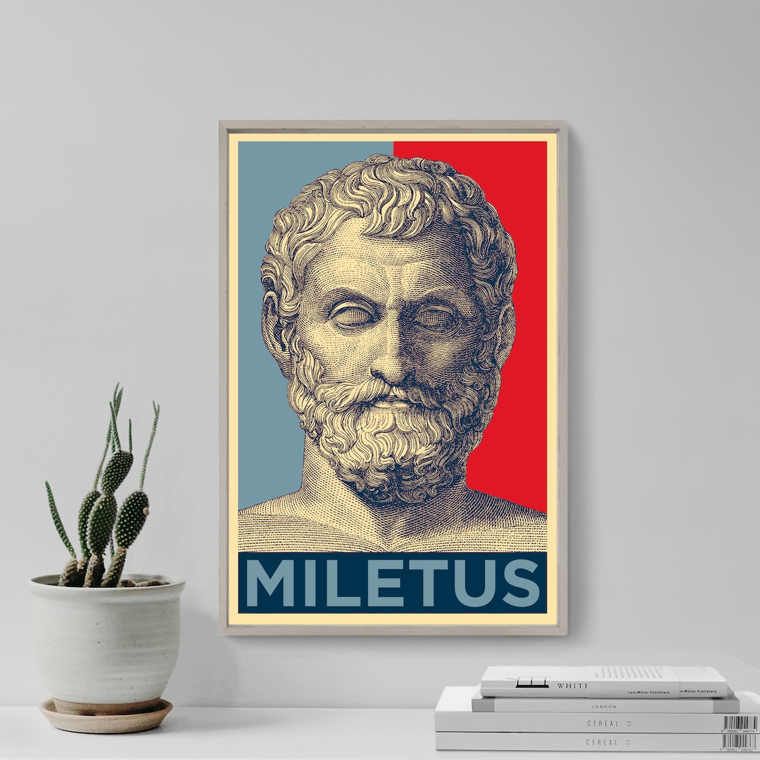 Thales of Miletus Original Art Print - Photo Poster Gift Hope Greek ...