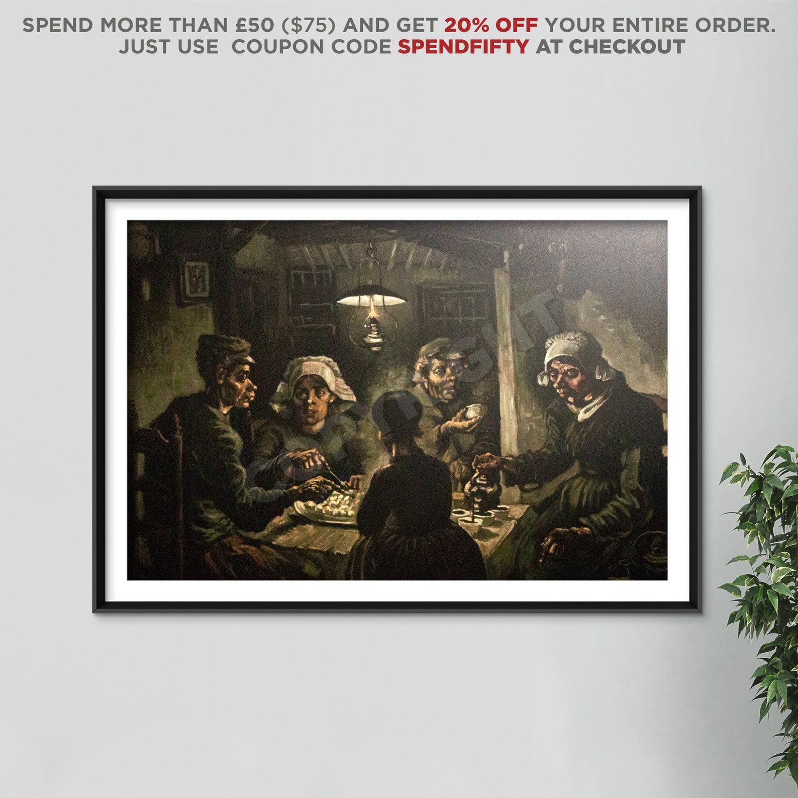 Vincent Van Gogh - the Potato Eaters (1885) - Art Print Painting Poster ...