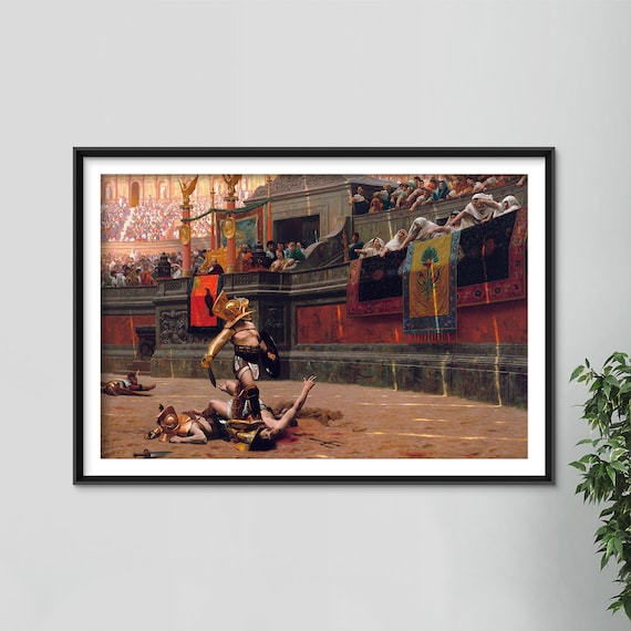 Jean-leon Gerome Pollice Verso / Thumbs Down 1872 | Etsy UK