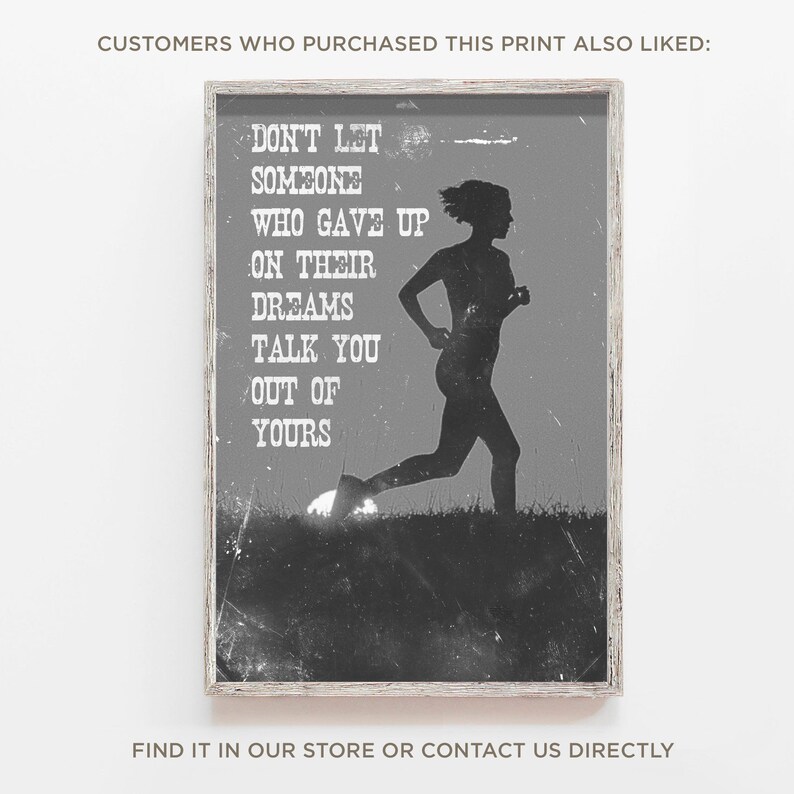Running Motivational Poster 2 KEEP RUNNING Art Print Photo - Etsy