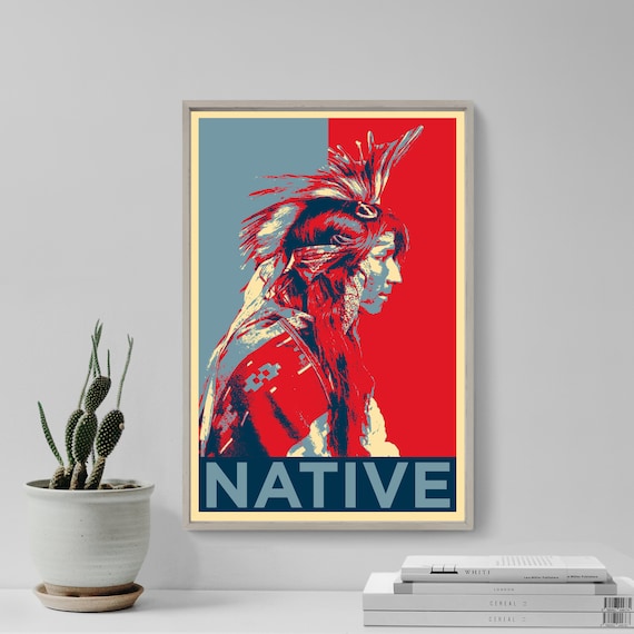 Native American Original Art Print Photo Poster Gift Hope - Etsy