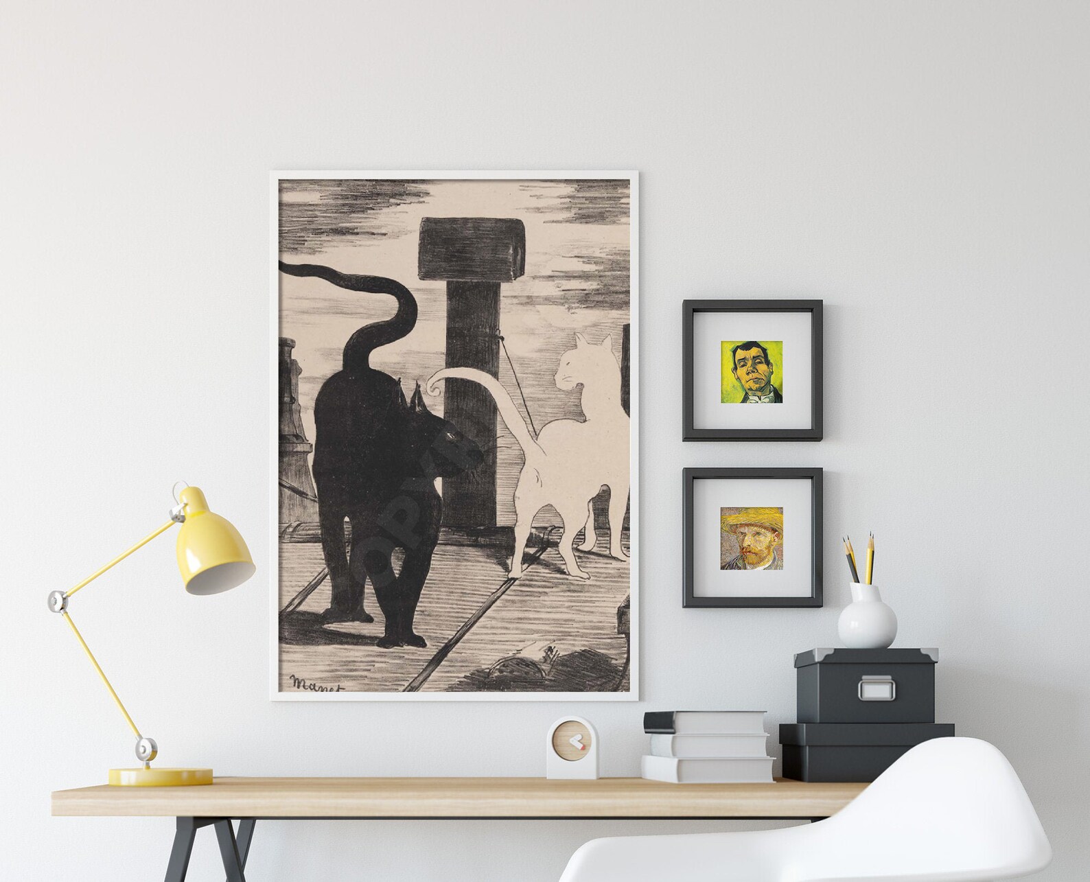 Edouard Manet the Cats Rendezvous 1868 Classic Painting | Etsy