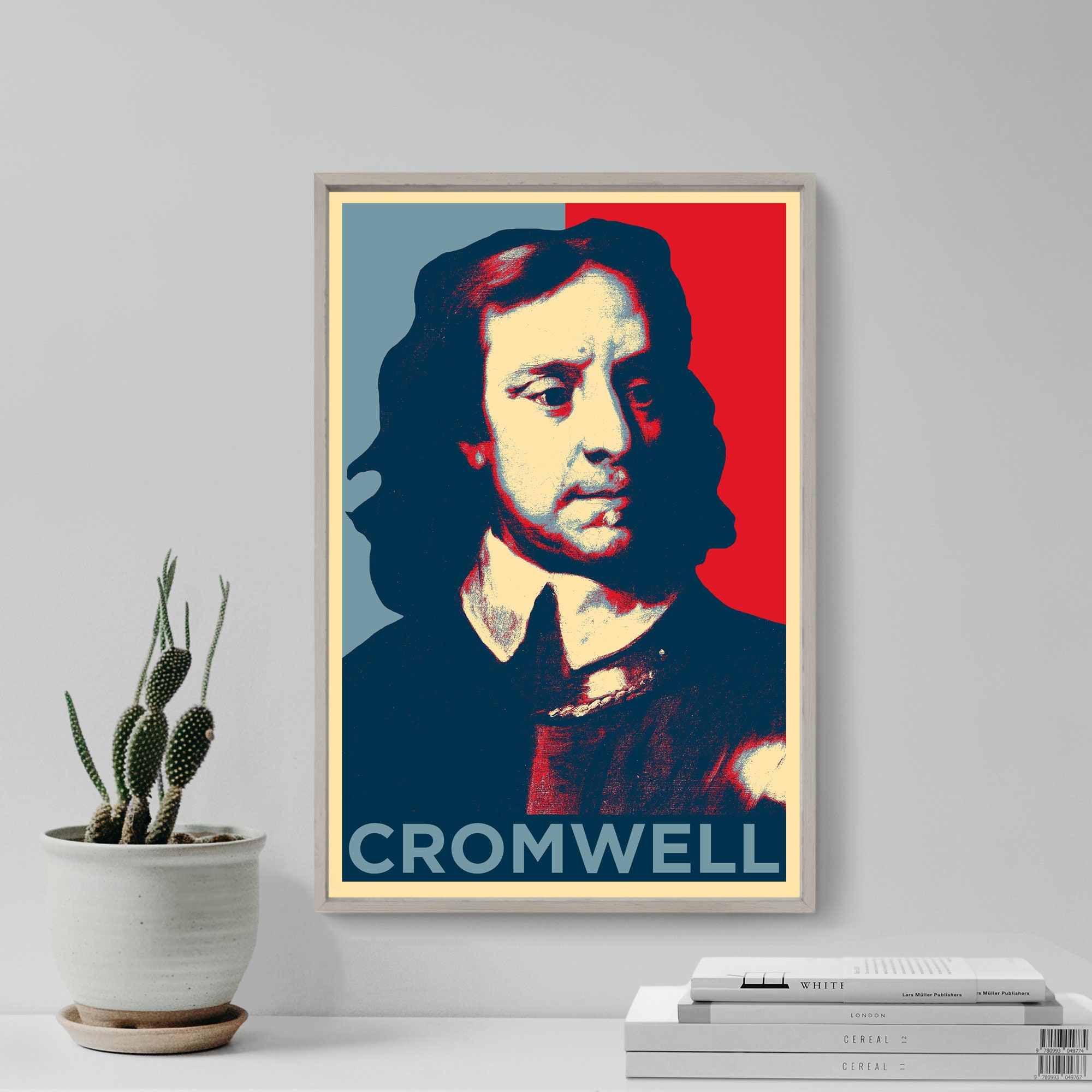 Oliver Cromwell Original Art Print - Photo Poster Gift Home Wall Decor ...