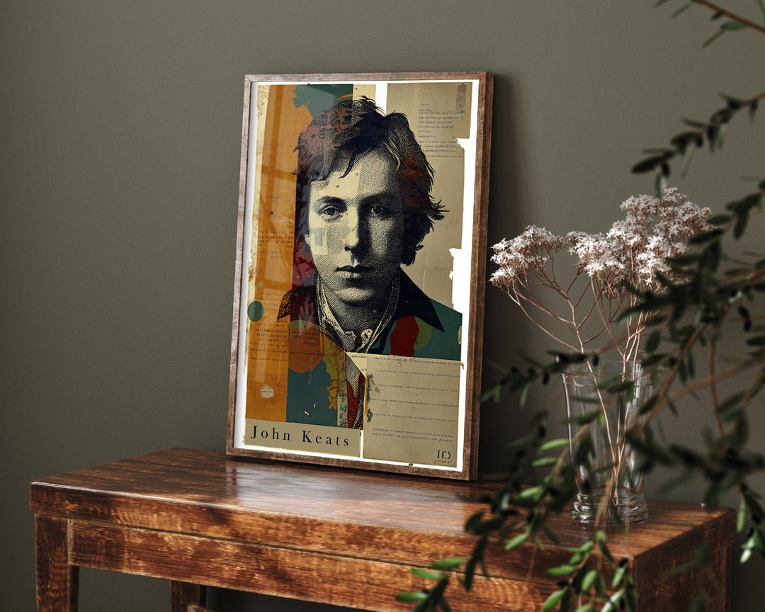 Poets Vintage John Keats - Art Print Poster Painting - Giclee Home Wall ...
