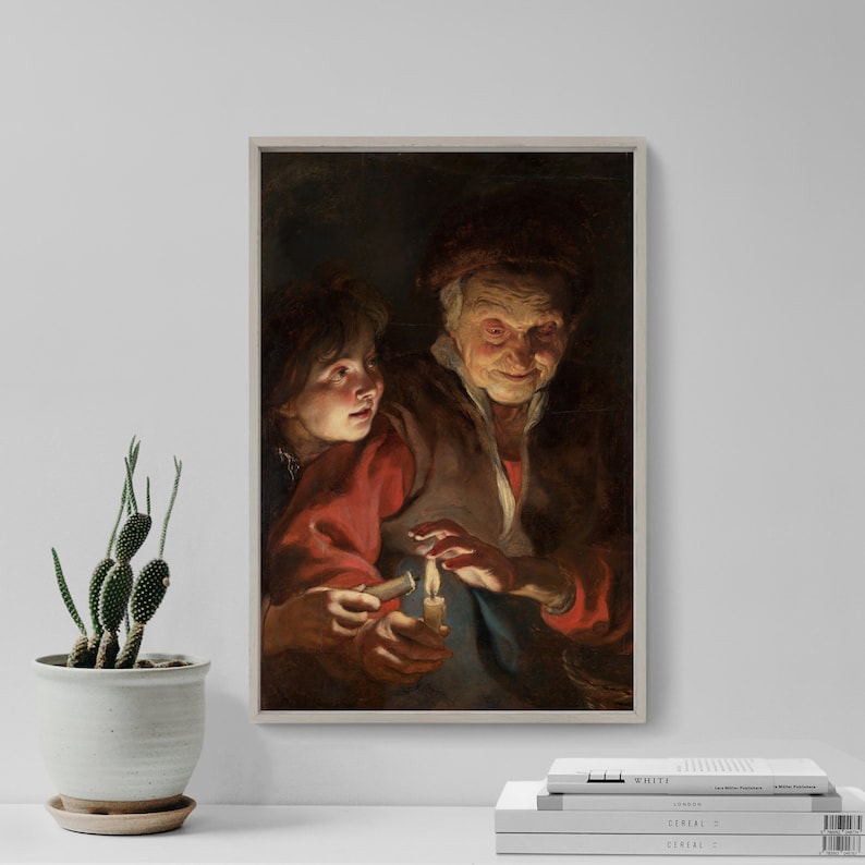 Peter Paul Rubens Old Woman and Boy With Candles 1616 - Etsy
