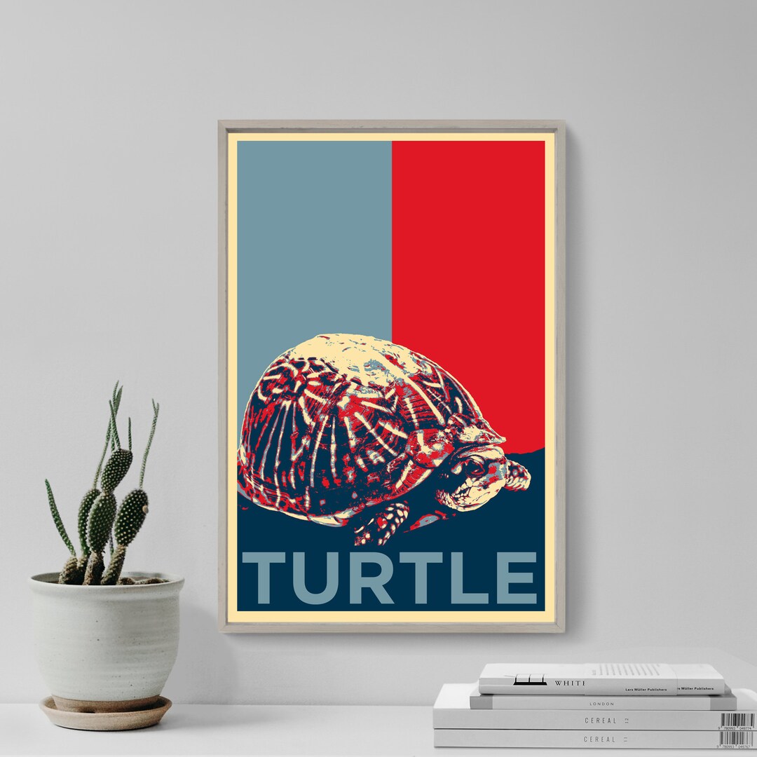 Turtle Original Art Print - Photo Poster Gift Home Wall Decor - Hope ...