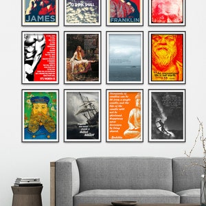 William James Original Art Print - Photo Poster Gift Home Wall Decor ...