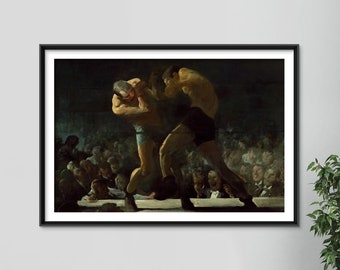 George Bellows-(1917-21)stag,whitehope,countout-painting Boxing MMA ...