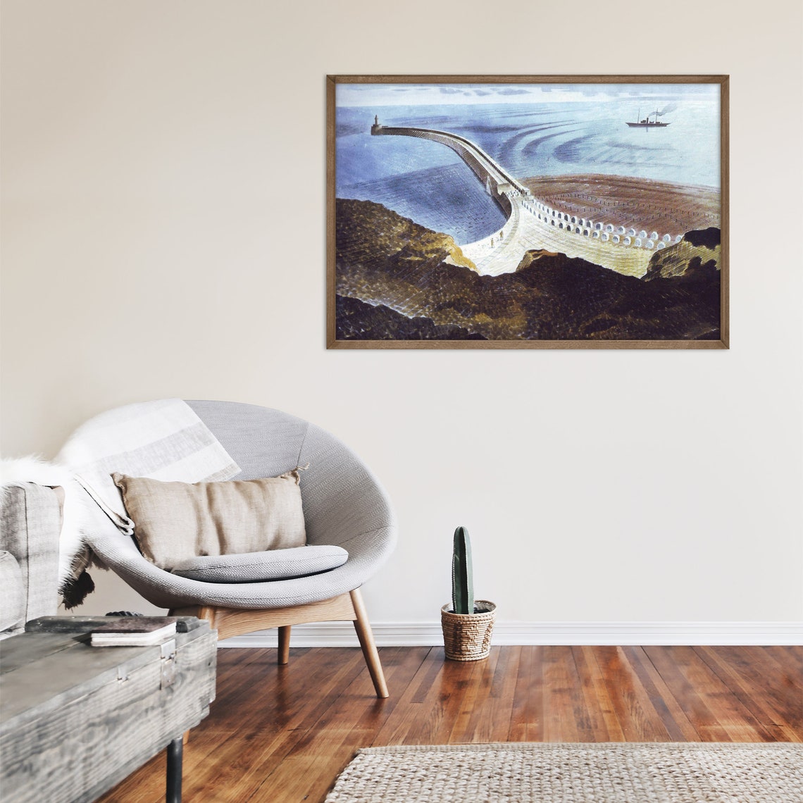 Eric Ravilious - Downs in Winter (1935) - Classic Painting Photo Poster ...