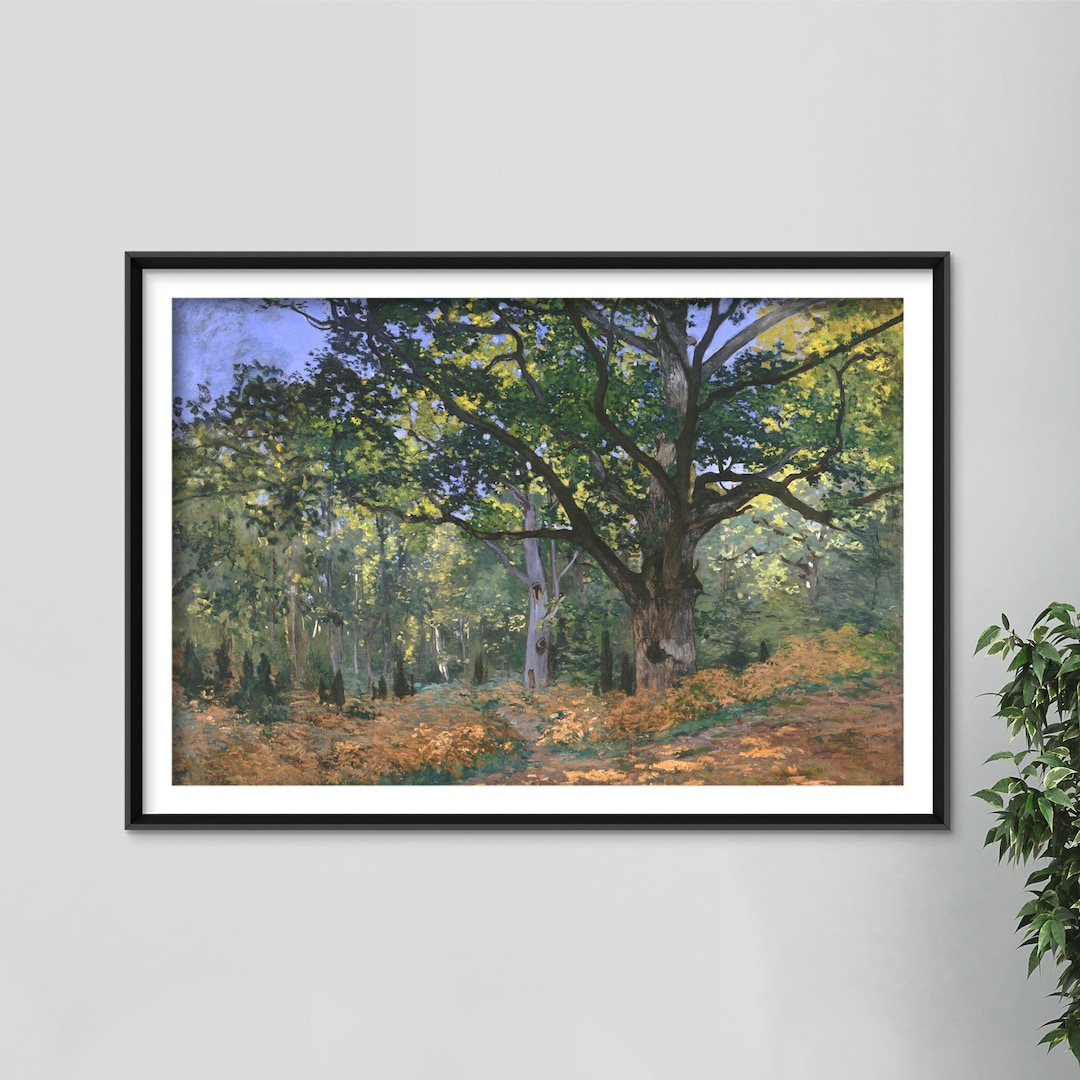 Claude Monet - the Bodmer Oak / Fontainebleau Forest (1865) - Classic ...