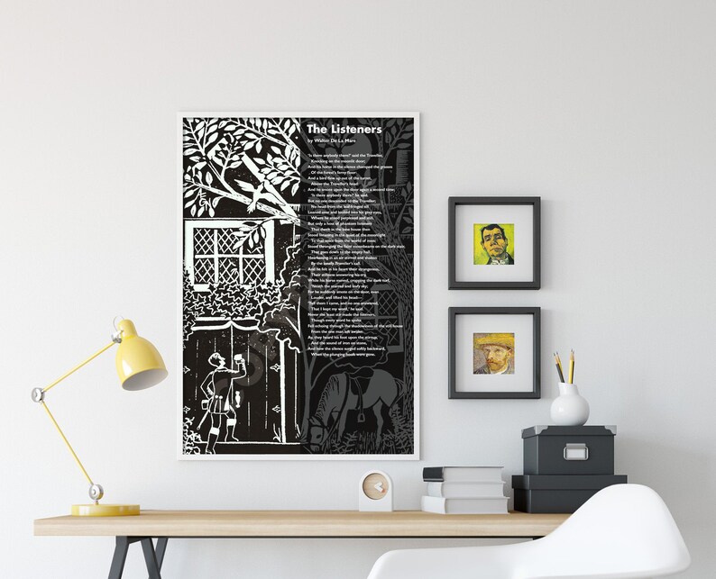 The Listeners Poem by Walter De La Mare Art Print Poster - Etsy