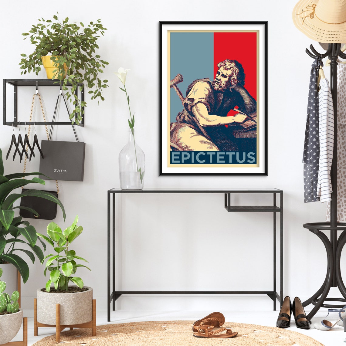 Epictetus Original Art Print - Stoicism Poster, Philosophy Giclee Home ...