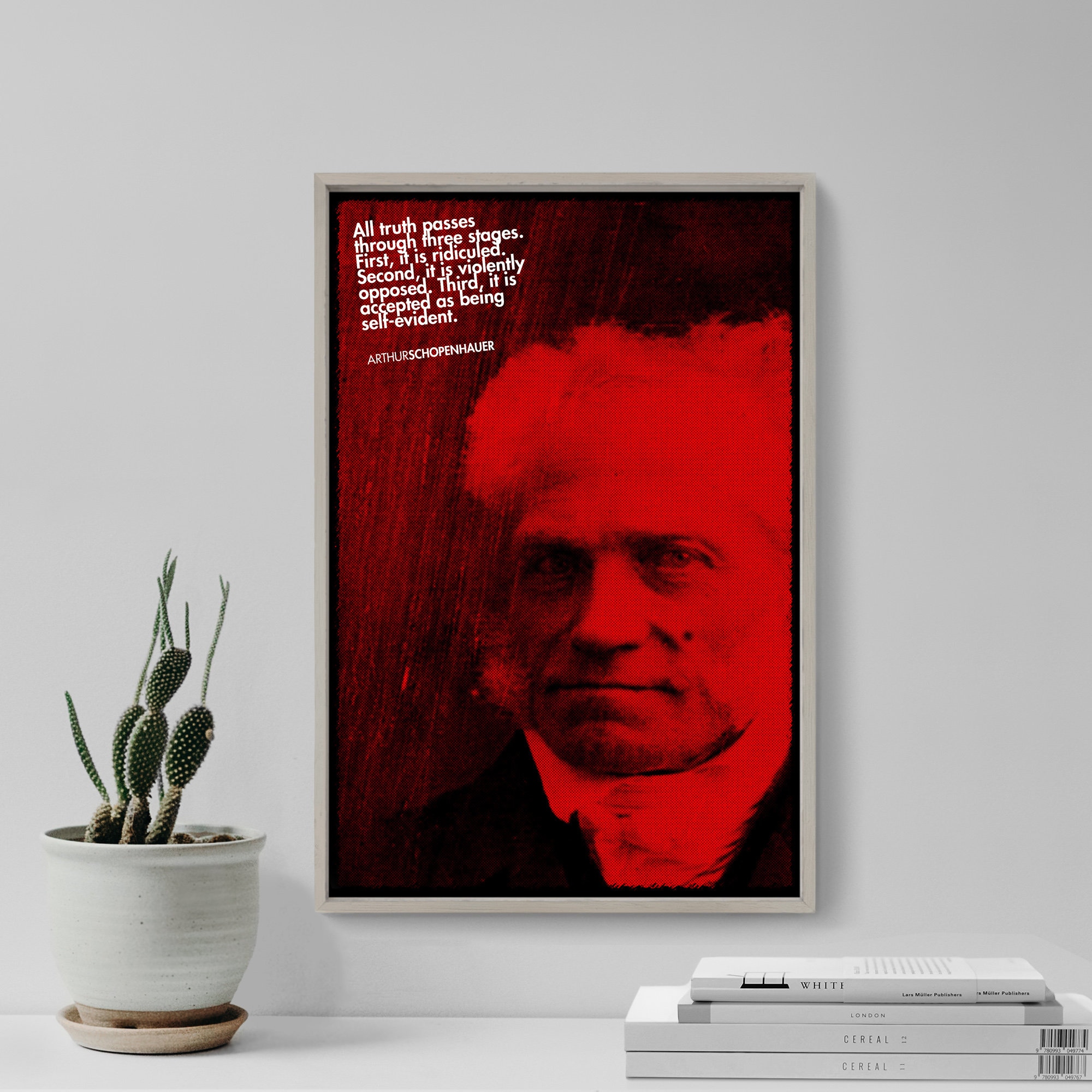 Arthur Schopenhauer Original Art Print - Photo Poster Gift Wall Decor ...