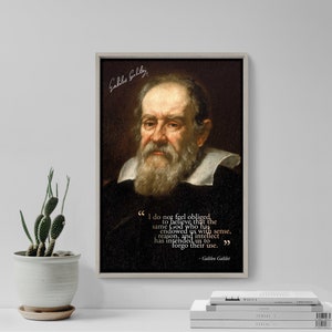 Galileo Galilei Original Art Print - Photo Poster Gift Wall Decor ...