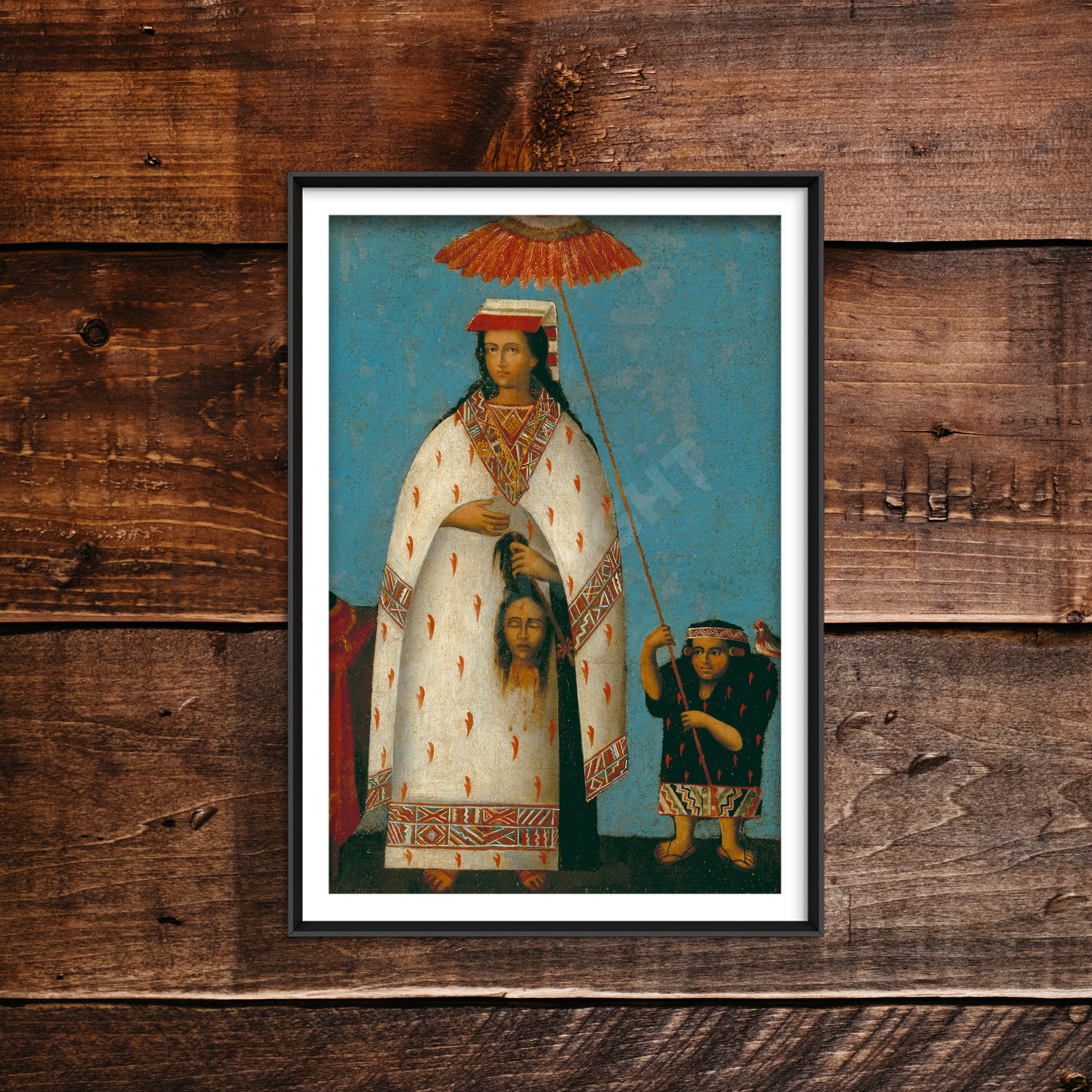 Inca Princess Poster Peruvian Art Print Inca Art Inca | Etsy