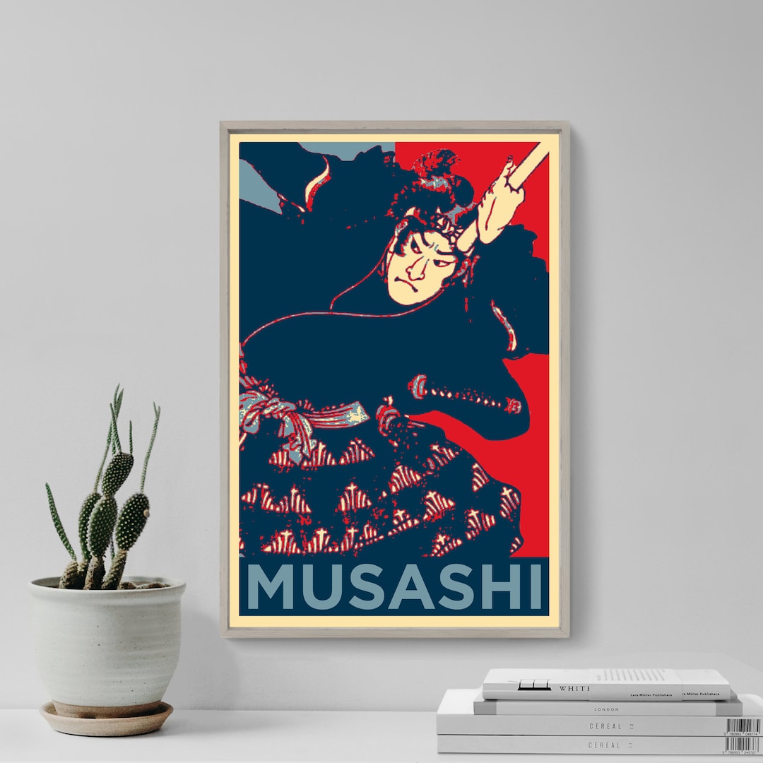 Miyamoto Musashi Original Art Print - Photo Poster Gift Wall Home Decor ...