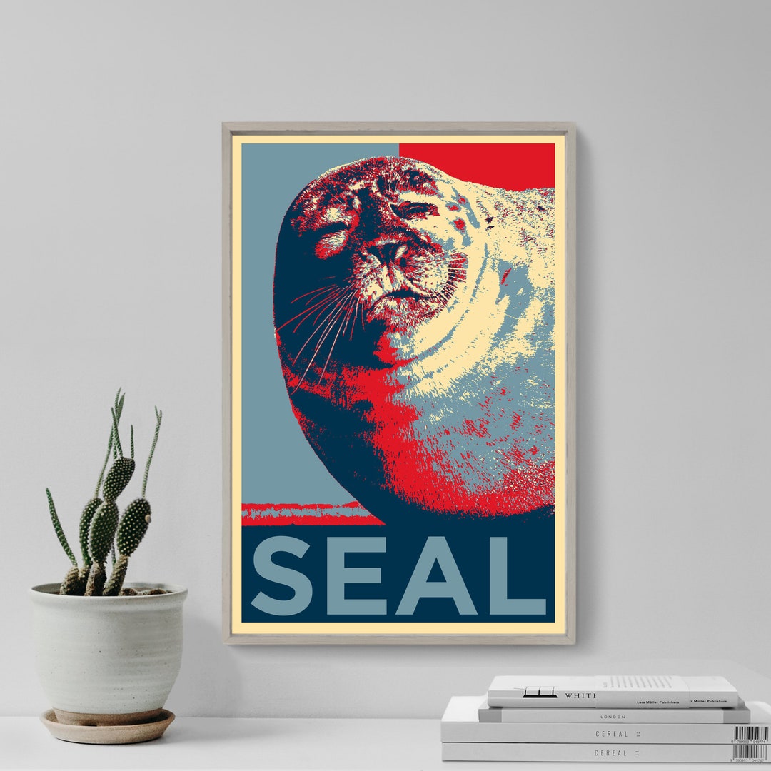 Seal Original Art Print - Photo Poster Gift Wall Home Decor - Hope ...