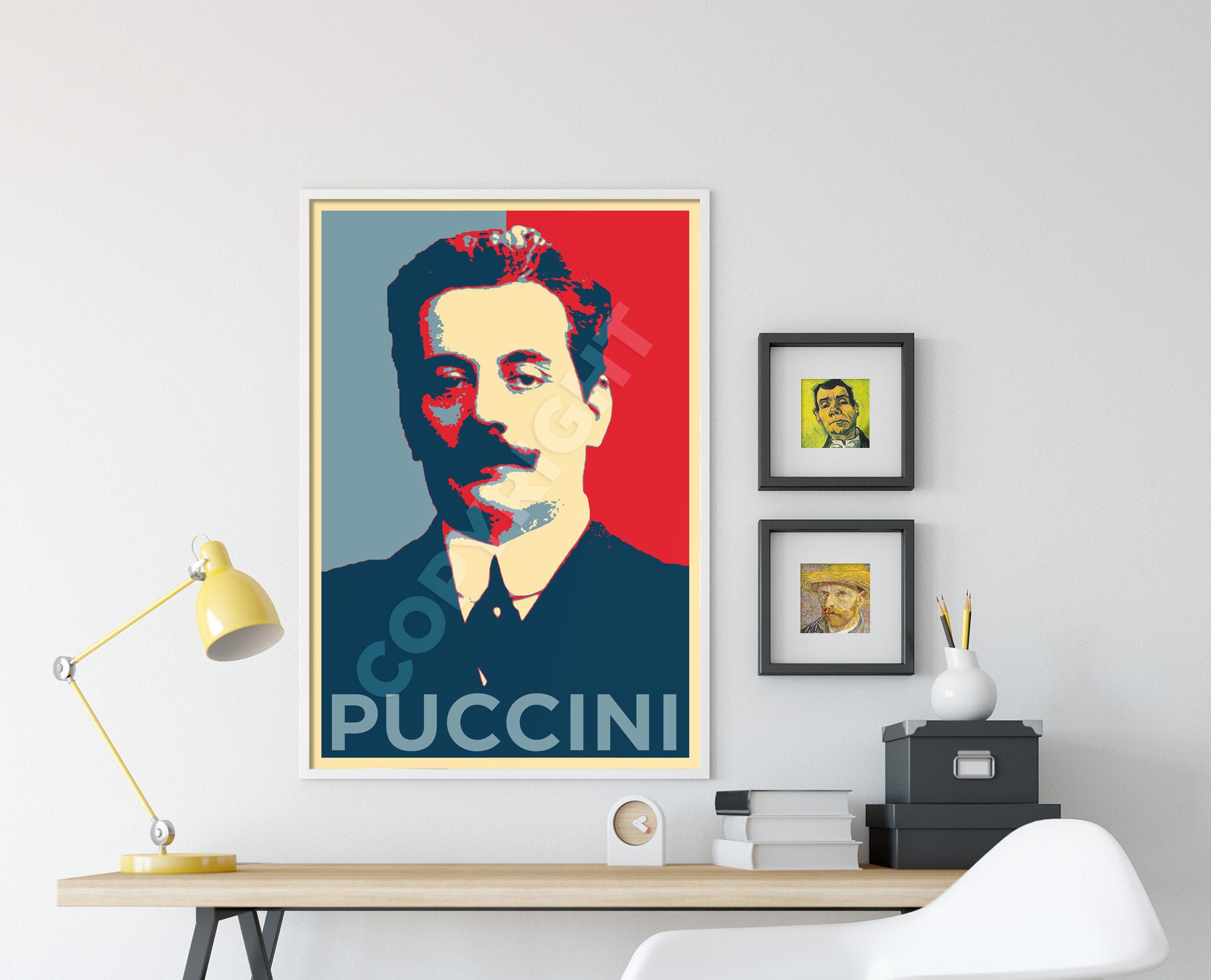 Giacomo Puccini Original Art Print - Photo Poster Gift - Composer ...
