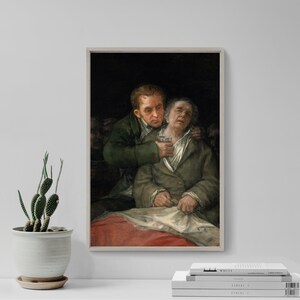 Francisco Goya - Self Portrait With Dr. Arrieta (1820) - Classic ...