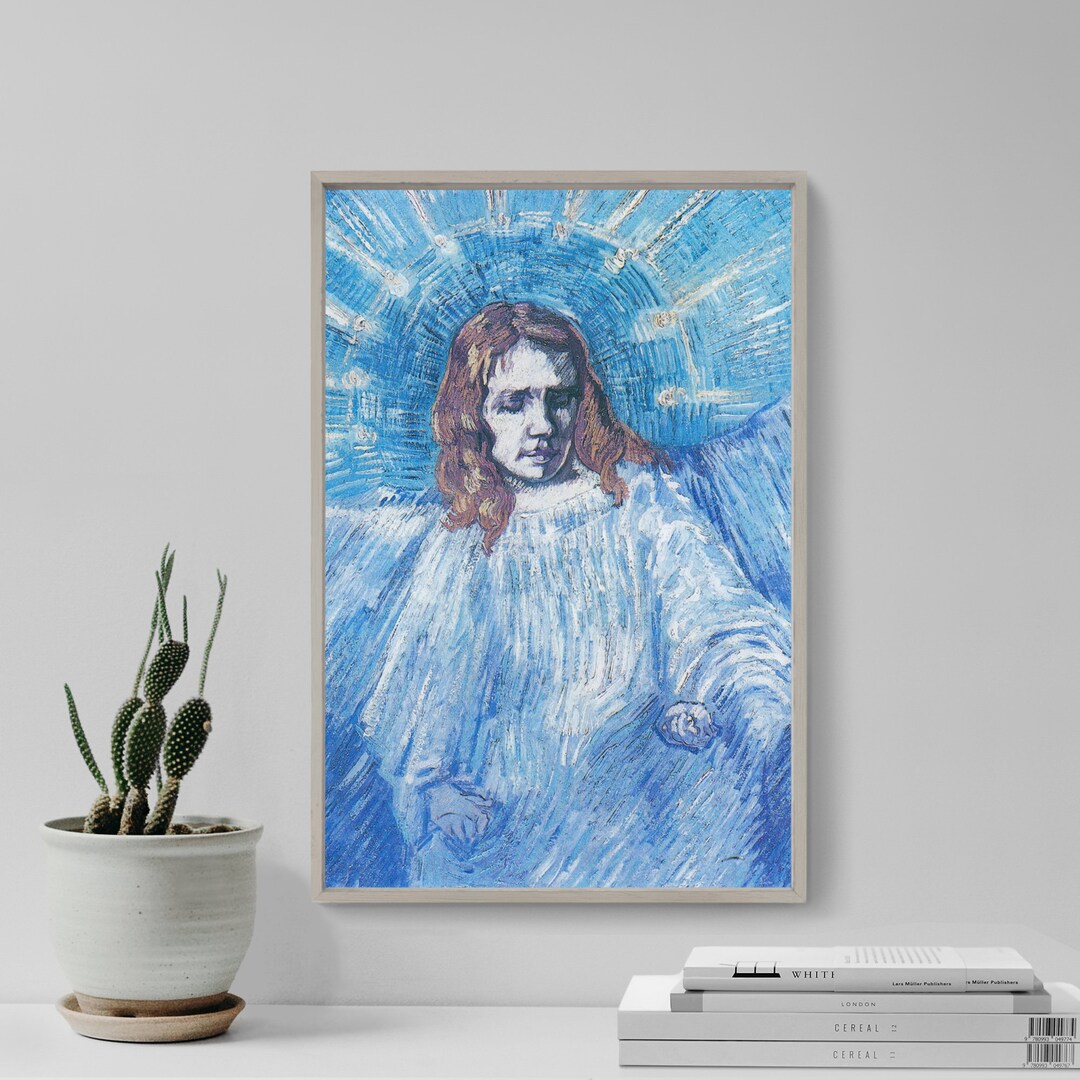 Vincent Van Gogh - Half Figure of an Angel After Rembrandt (1889) - Art ...