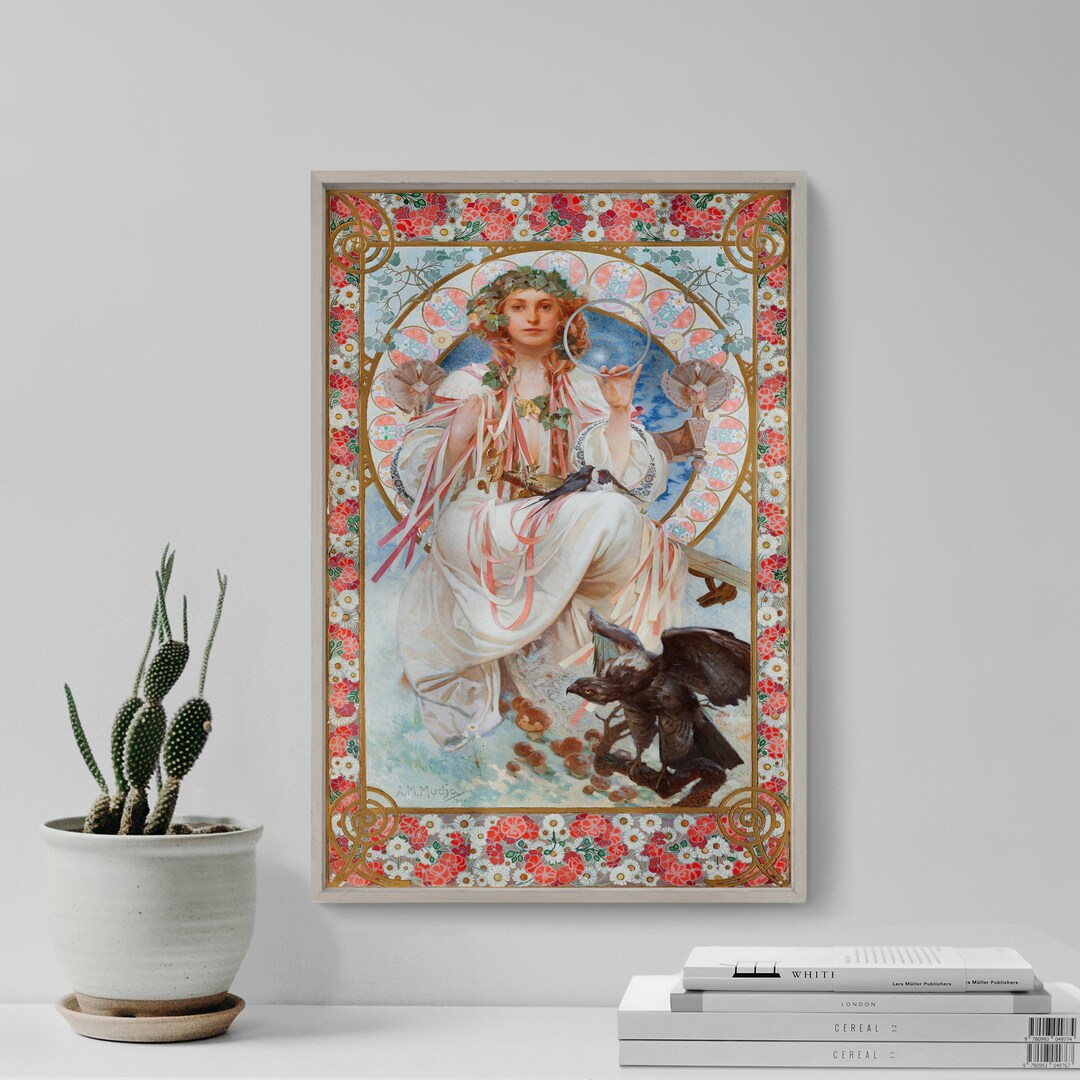 Alphonse Mucha - Portrait of Josephine Crane Bradley as Slavia C. (1908 ...