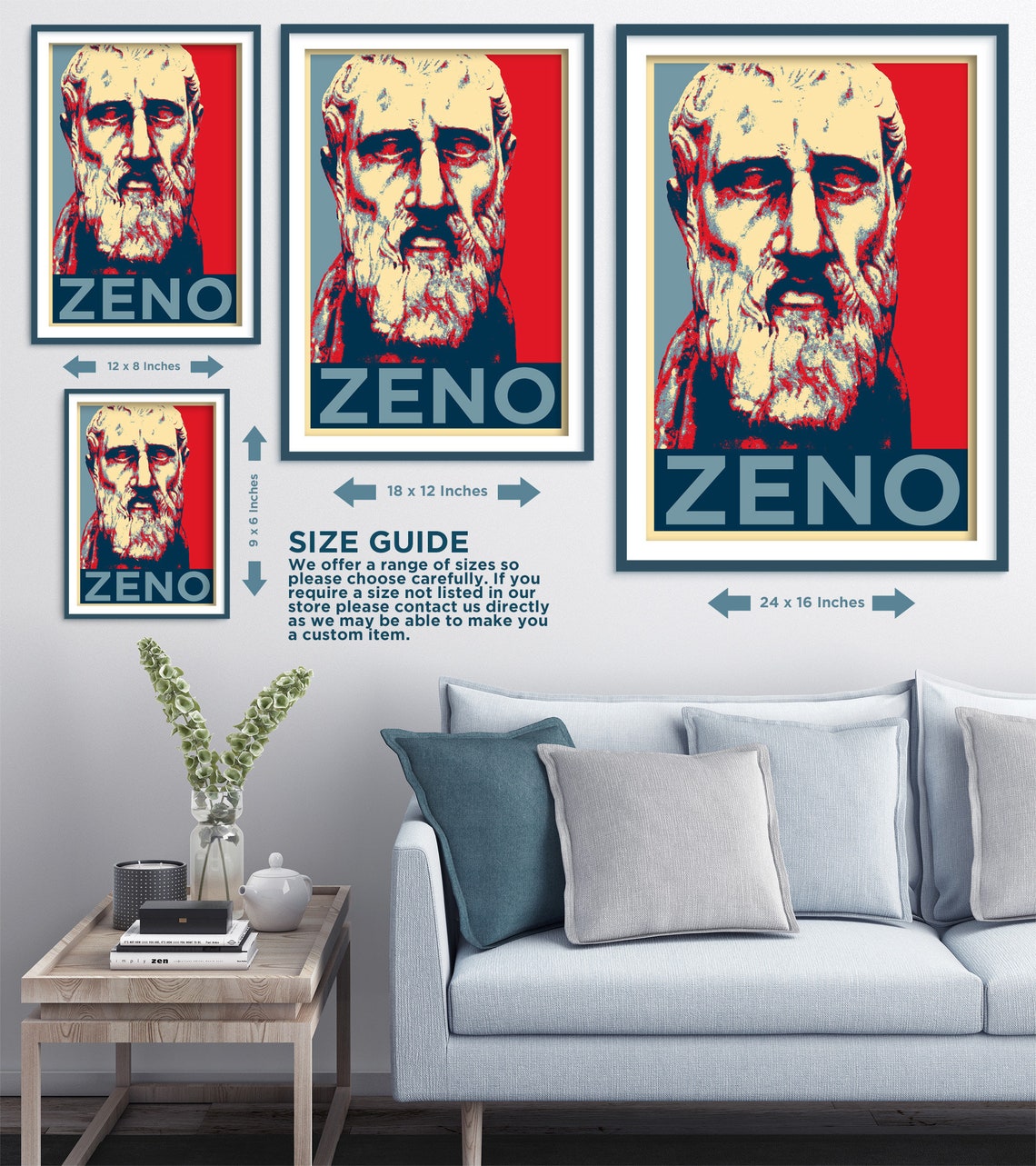 Zeno of Citium Original Art Print Photo Poster Gift Hope - Etsy