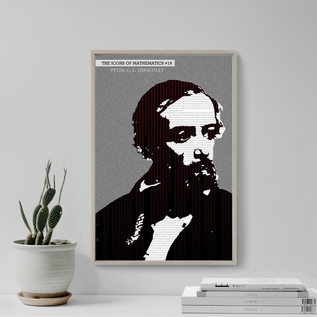 Peter G. L. Dirichlet - the Icons of Mathematics #19 - Art Print Poster ...