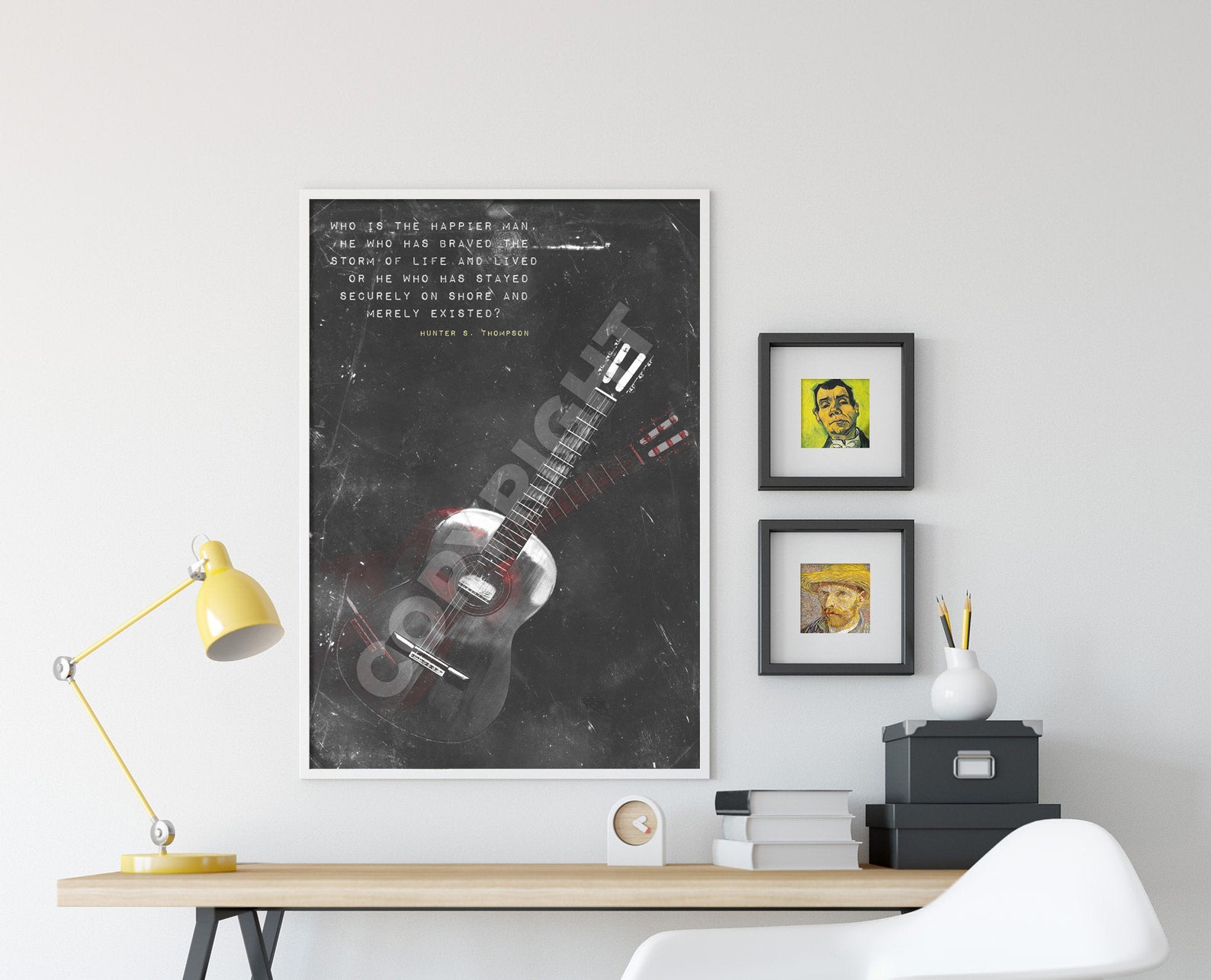 GUITAR Motivational Poster 02 - "when I Think" - Inspirational Learning ...
