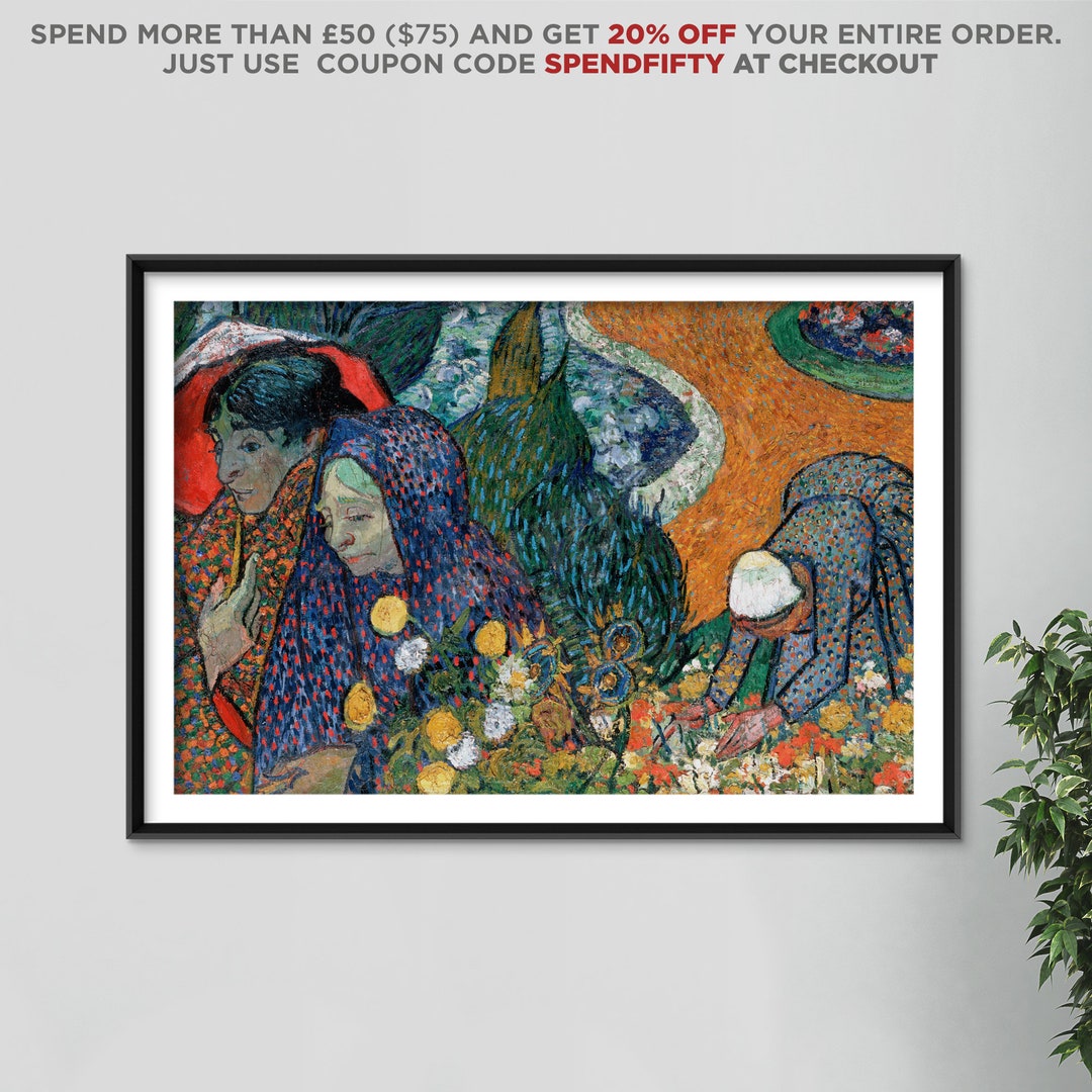 Vincent Van Gogh - Memory of the Garden at Etten Ladies of Arles (1888 ...