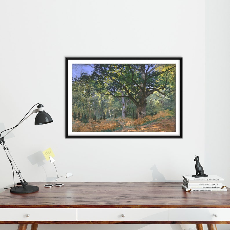 Claude Monet - the Bodmer Oak / Fontainebleau Forest (1865) - Classic ...