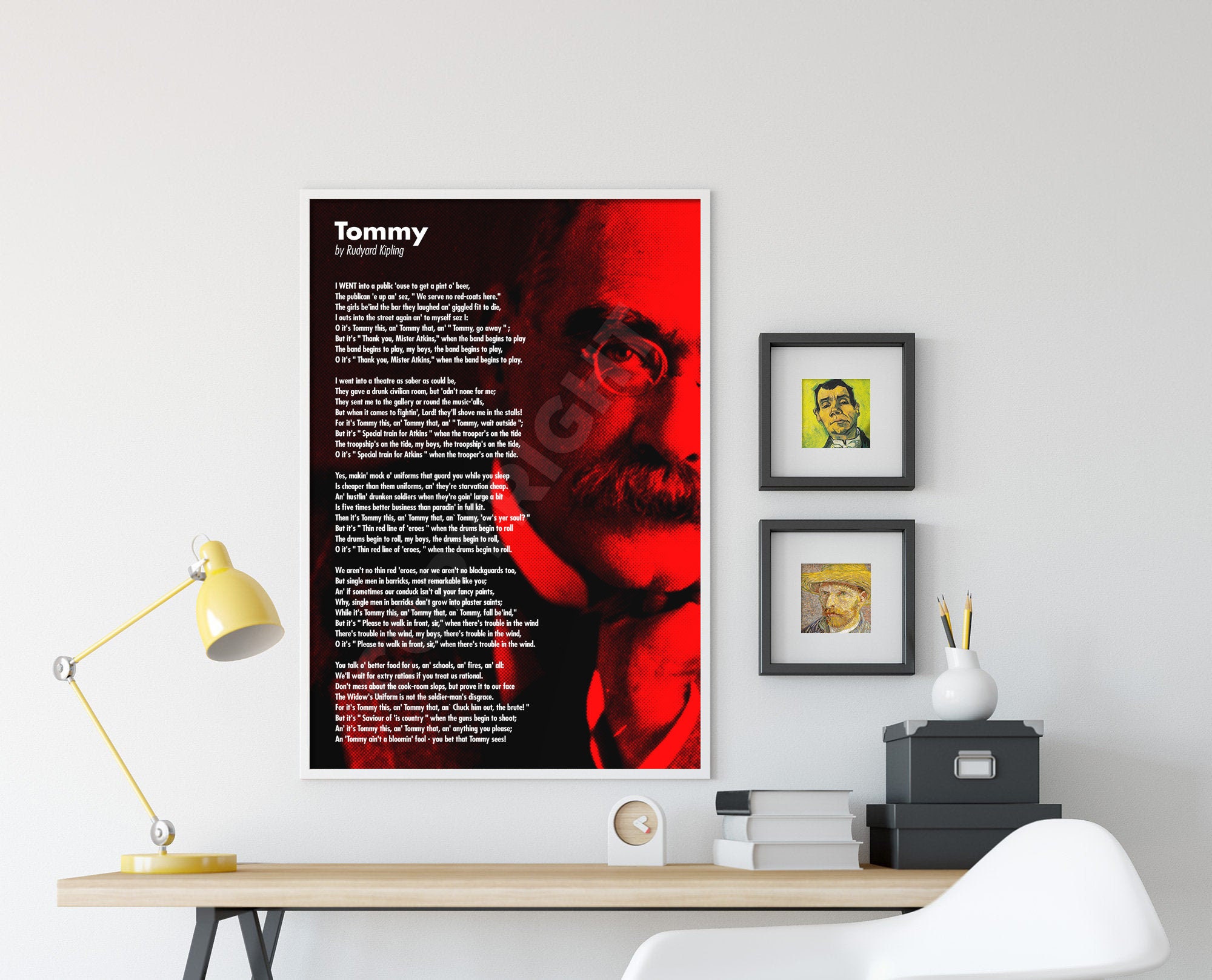 Rudyard Kipling Poem Tommy Poster Original Art Print Photo - Etsy Ireland