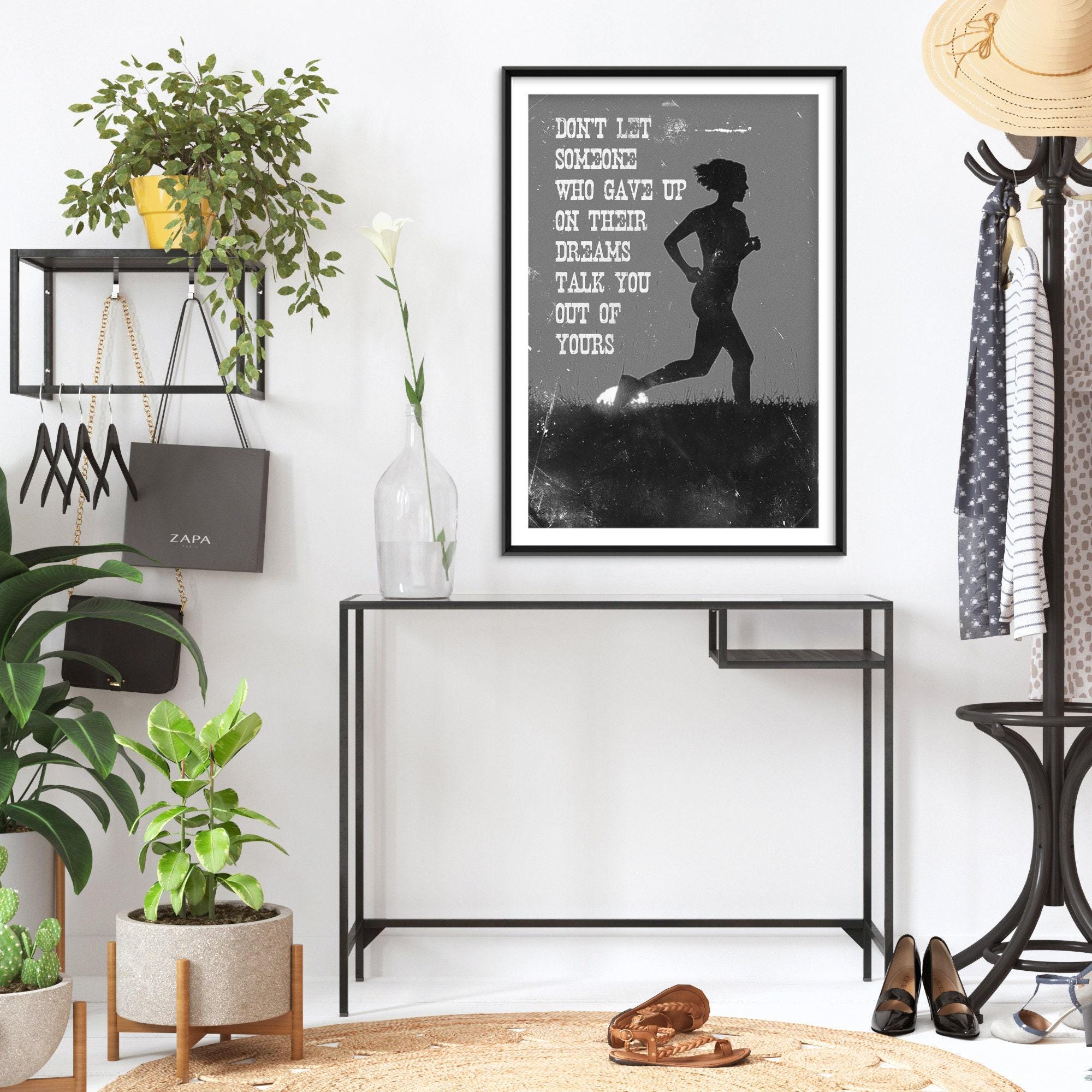 Running Motivational Poster 3 - Art Print Photo Gift Home Wall Decor ...