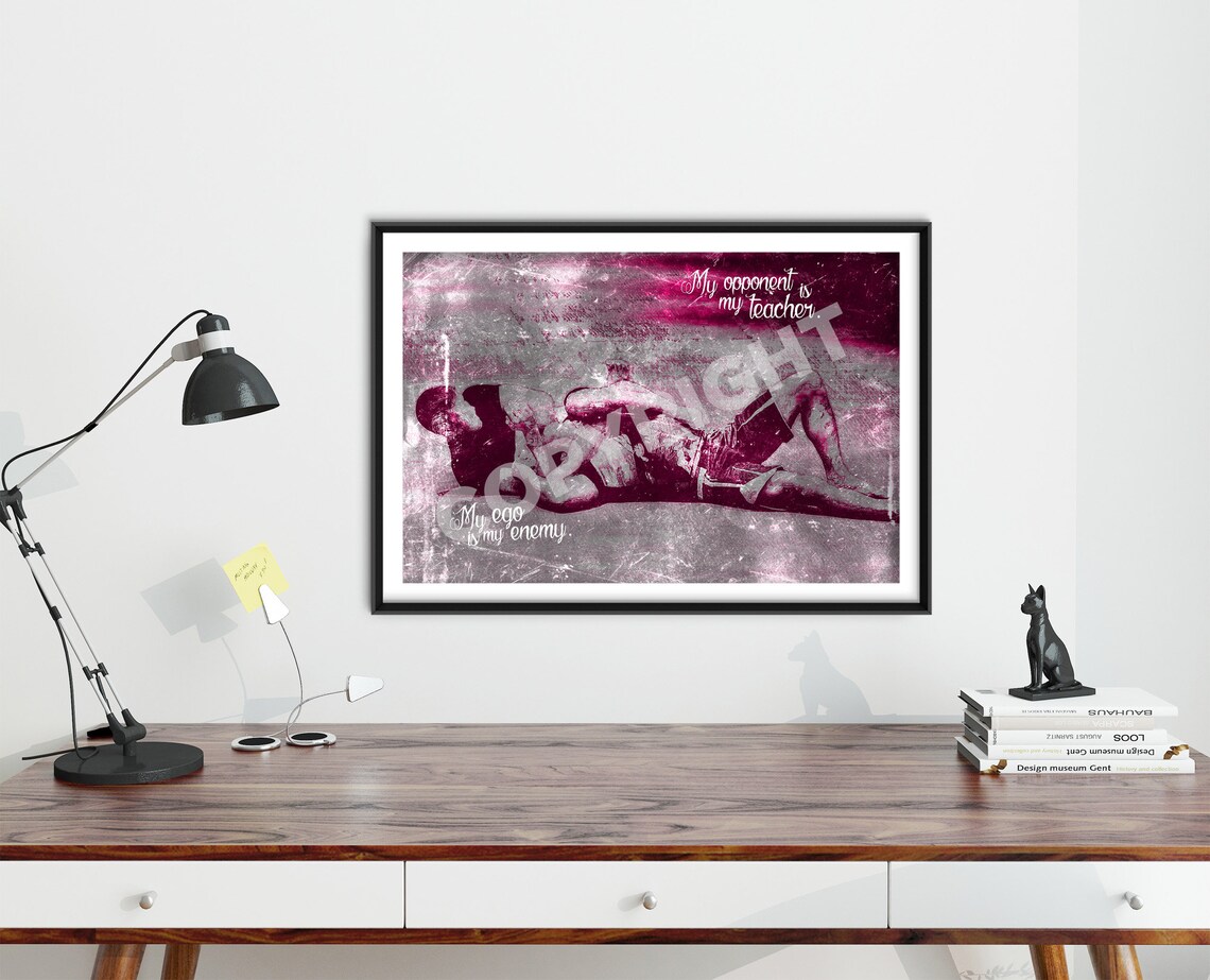 Brazilian Jiu-jitsu Motivational Poster 19 my Opponent - Etsy