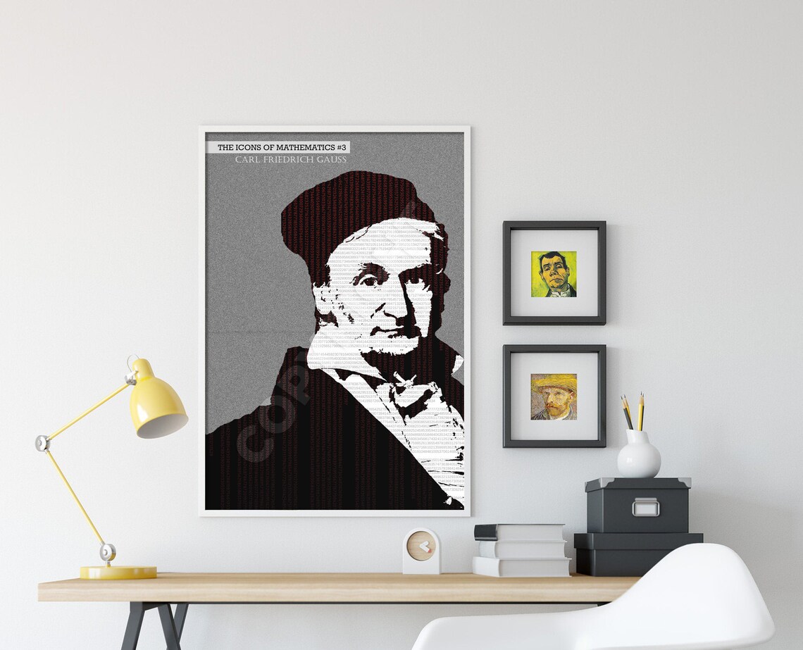 Carl Friedrich Gauss - the Icons of Mathematics #3 - Art Print Poster ...