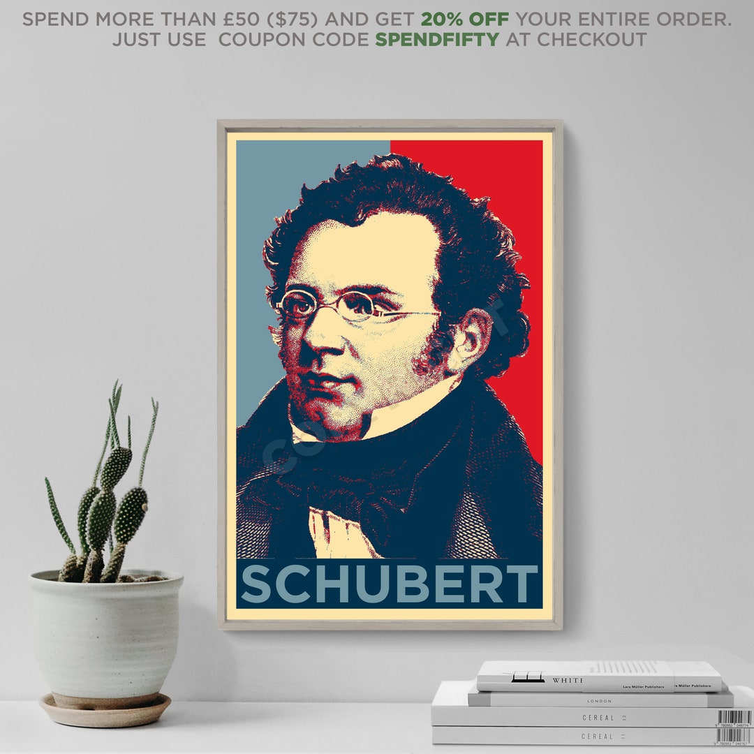 Franz Schubert Original Art Print - Photo Poster Gift - Composer ...