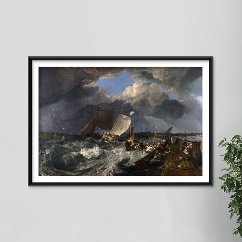 William Turner Calais Pier 1803 Painting Photo Poster - Etsy