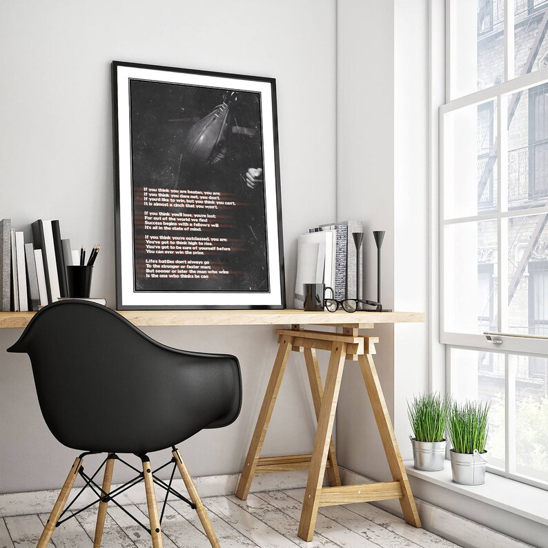 Boxing Motivational Poster 10 if You Think You Are | Etsy