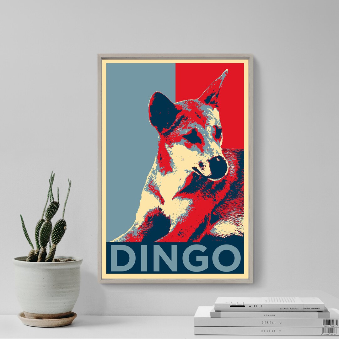 Dingo Original Art Print - Photo Poster Gift Wall Decor - Animal Lover ...