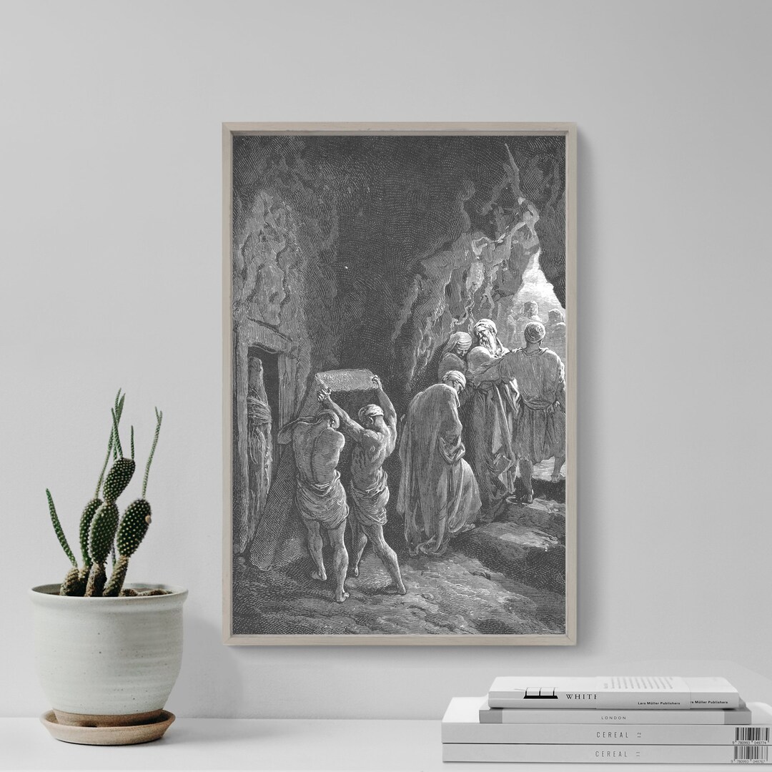 Gustave Dore - the Burial of Sarah (1866) - Drawing Photo Poster Print ...