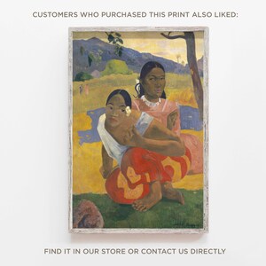 Paul Gauguin Parau Api. What News 1892 Painting Photo - Etsy