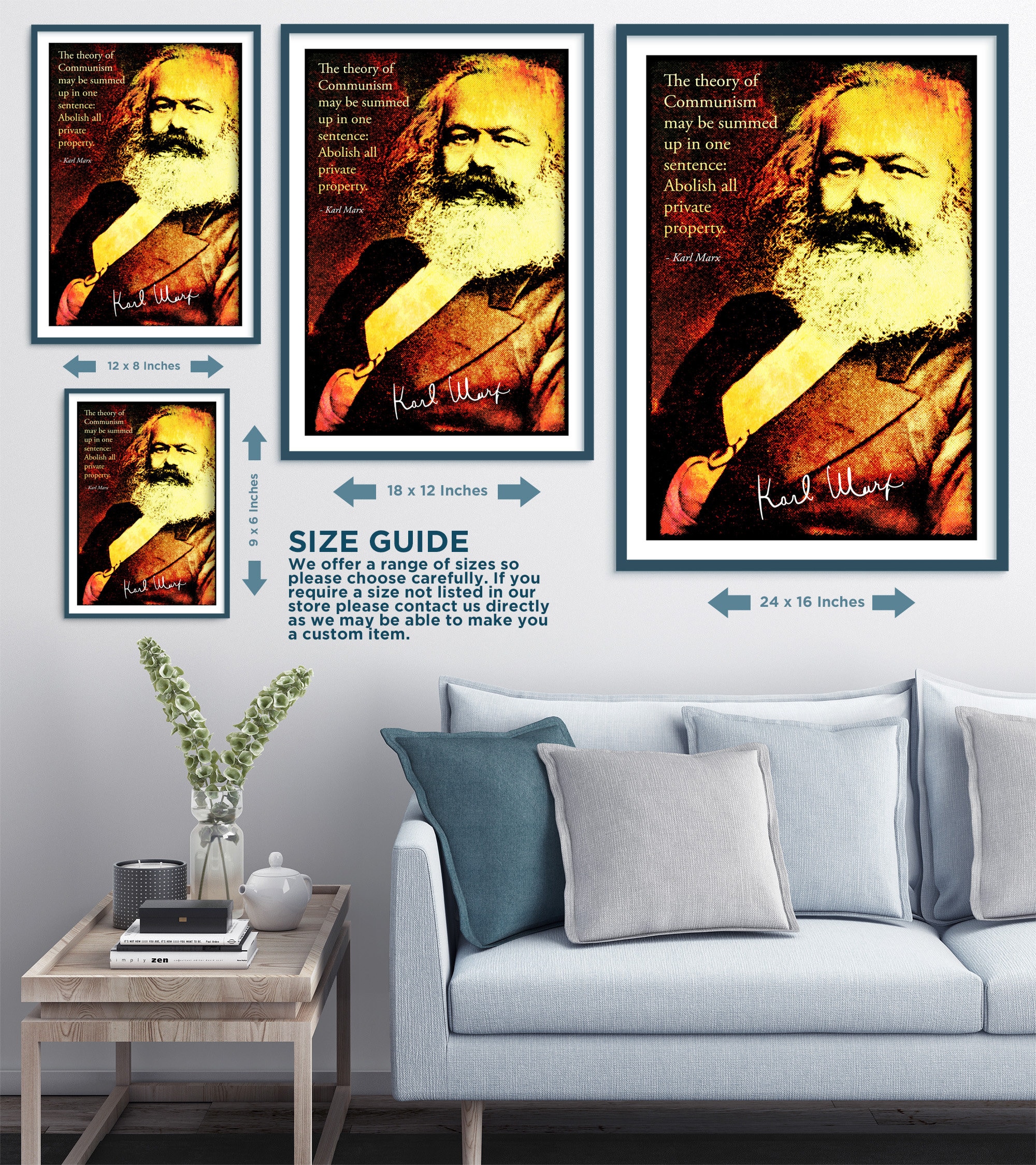 Karl Marx Original Art Print Photo Poster Gift Wall Decor | Etsy