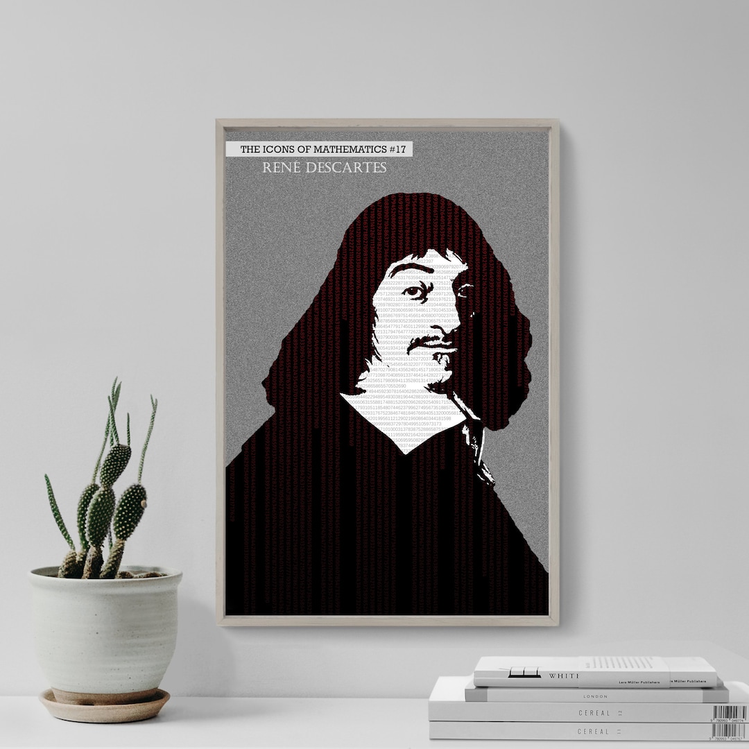 Rene Descartes - the Icons of Mathematics #17 - Art Print Poster Wall ...