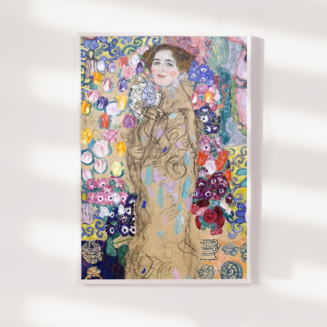 Gustav Klimt - Portrait of Ria Munk III (1917) - Classic Painting - Photo Poster Print Art Gift ...