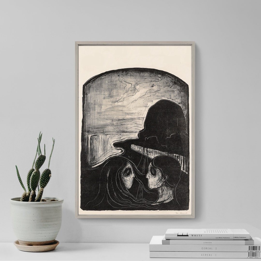 Edvard Munch - Attraction (1896) - Reproduction of a Classic Edward ...